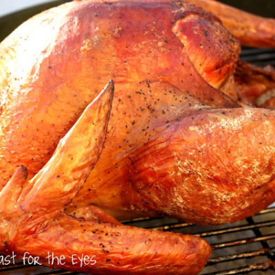 Simple Grilled Turkey with Crispy Skin - A Feast For The Eyes