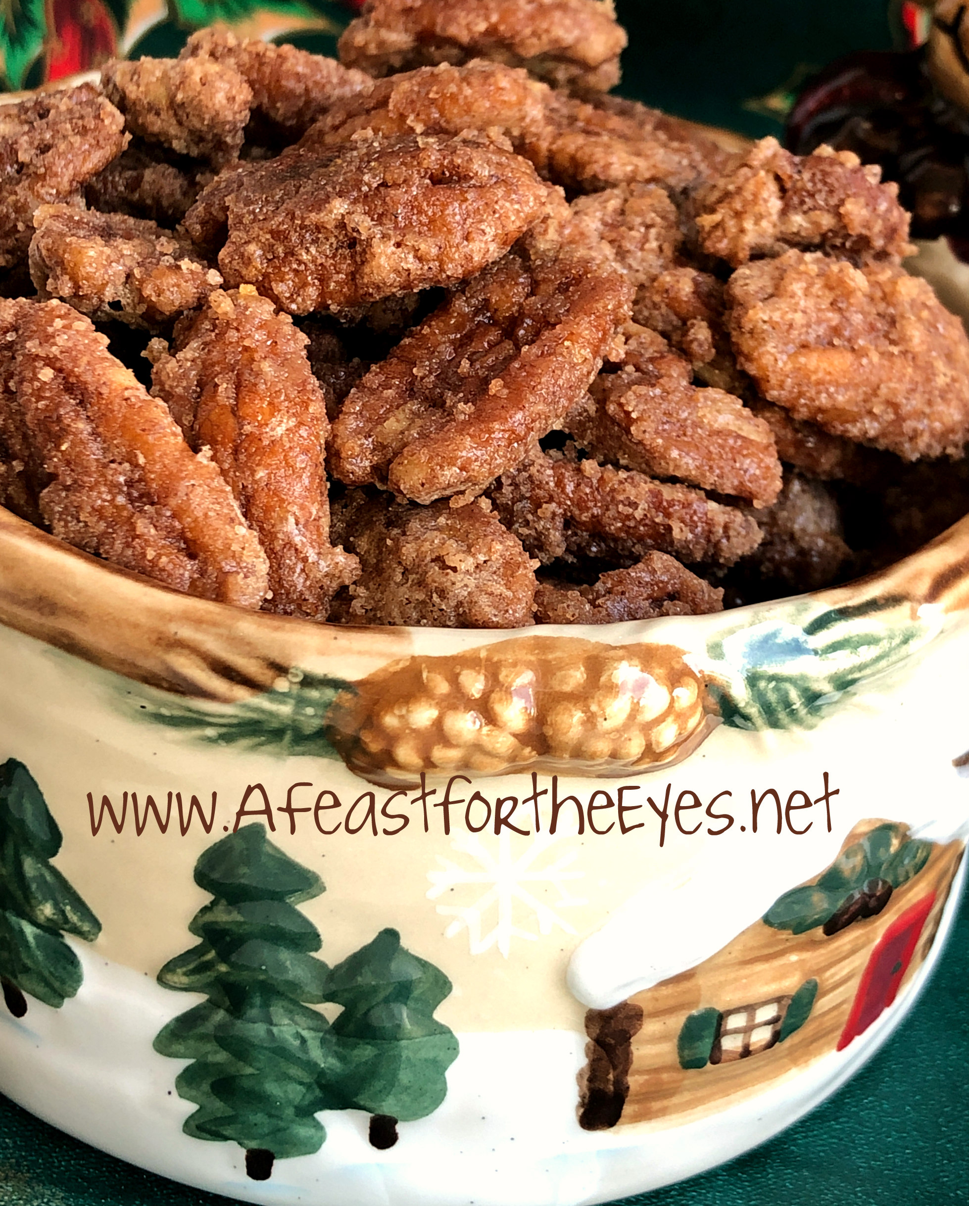 Easy and Perfect Cinnamon-Sugar Candied Pecans - A Feast For The Eyes