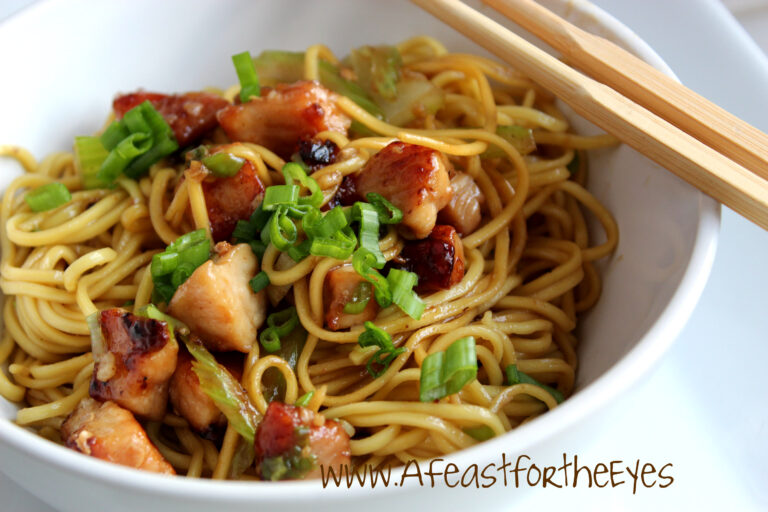 Chinese Lo Mein Made Easy - A Feast For The Eyes