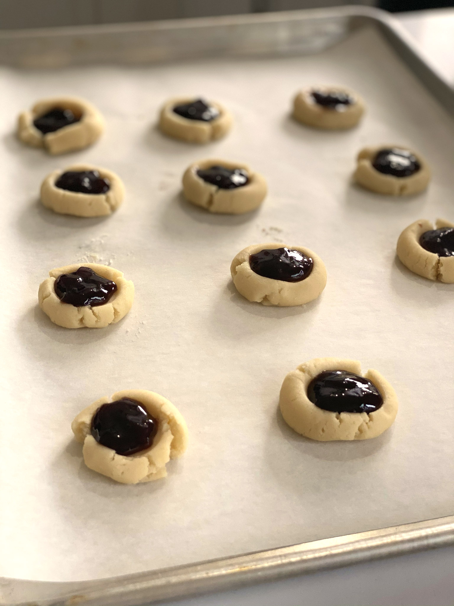 Buttery and Delicious Raspberry Thumbprint Cookies with an Almond Glaze ...
